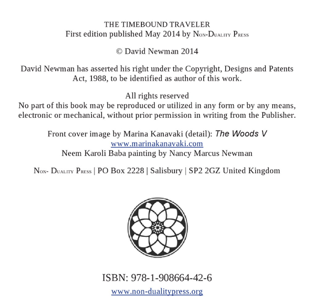 D. Newman: “The Timebound Traveler” • Book Cover – anmar